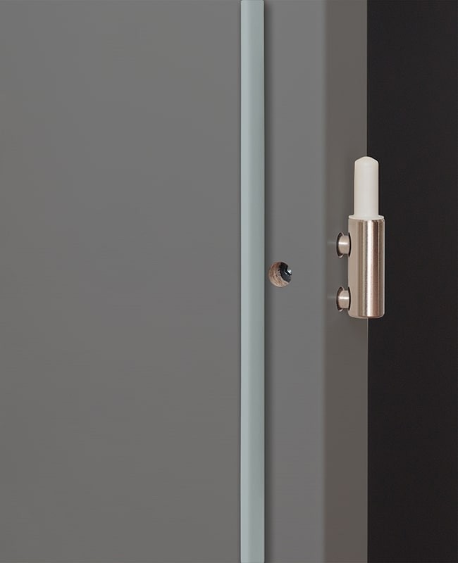 Innentür Grau 4-Streifen quer mit 60mm-DK Zarge